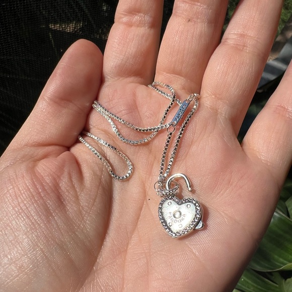 Pandora | Jewelry | Pandora Lock Your Promise Necklace | Poshmark